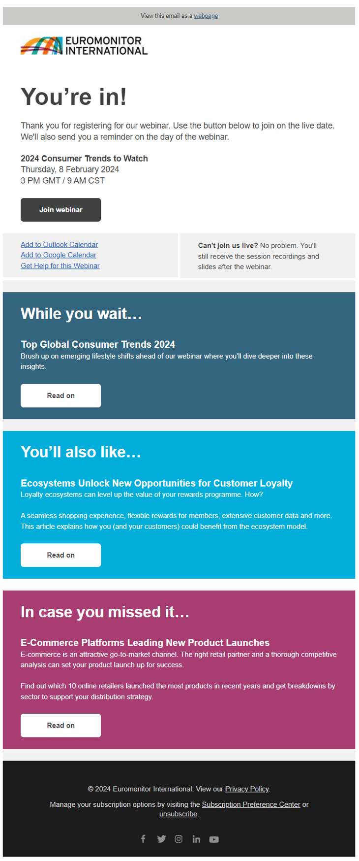 14 Webinar Confirmation Email Examples
