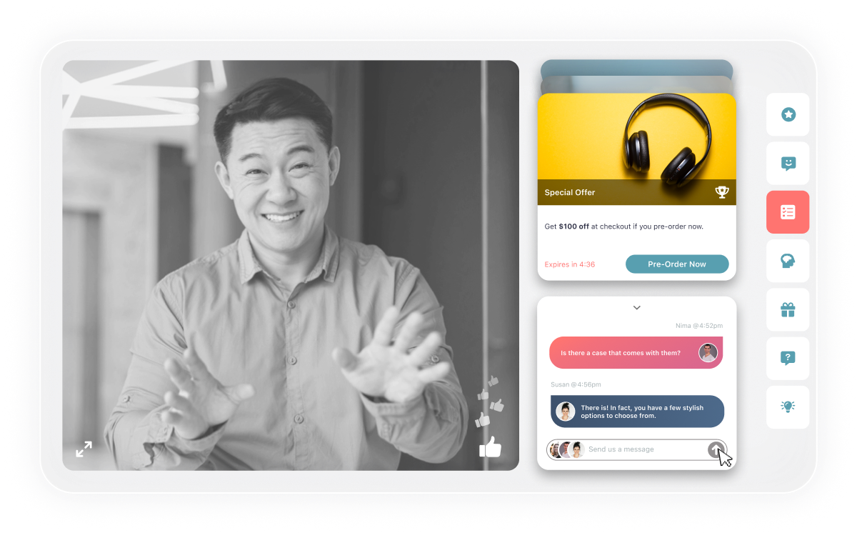 eWebinar Chat Features | Live and Asynchronous Chat with Notifications